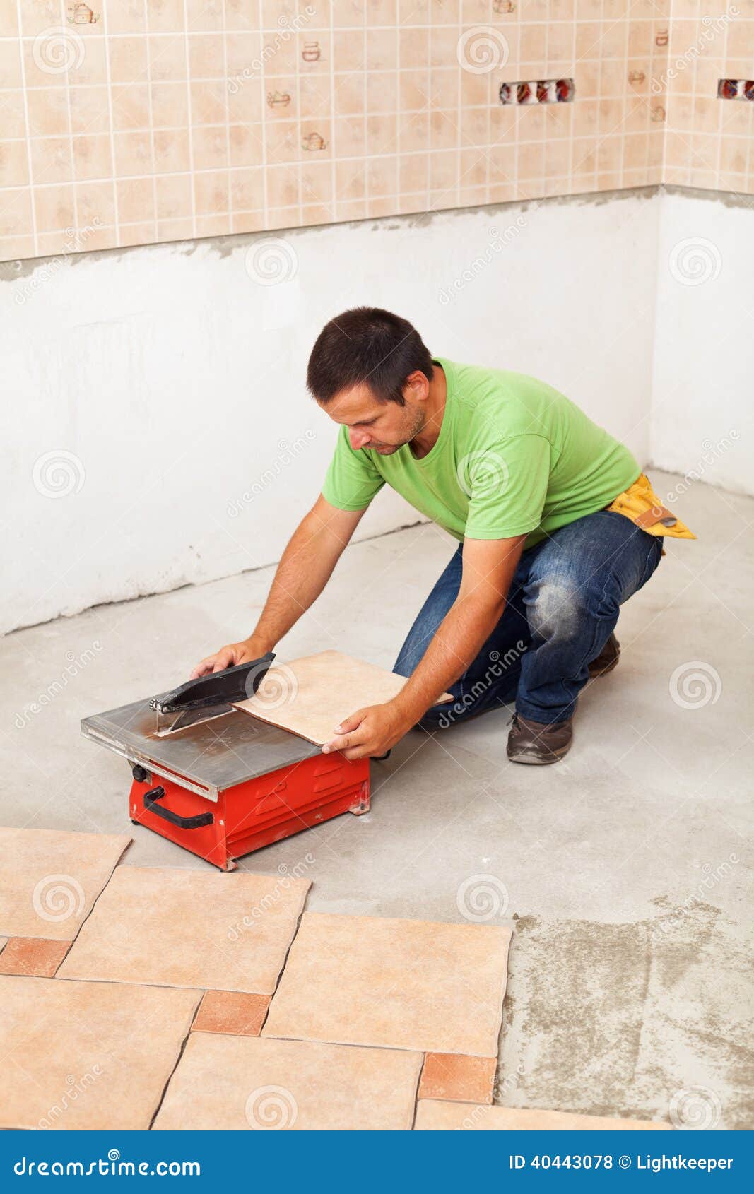 Cutting Ceramic Tiles Royalty-Free Stock Image | CartoonDealer.com ...