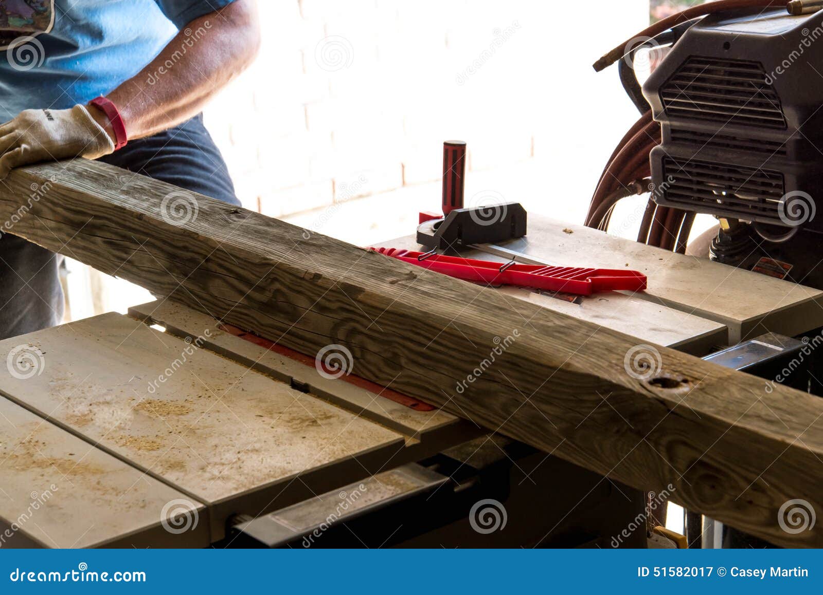 Man Cutting 4x4 on Table Saw Stock Image - Image of tool, blade: 51582017