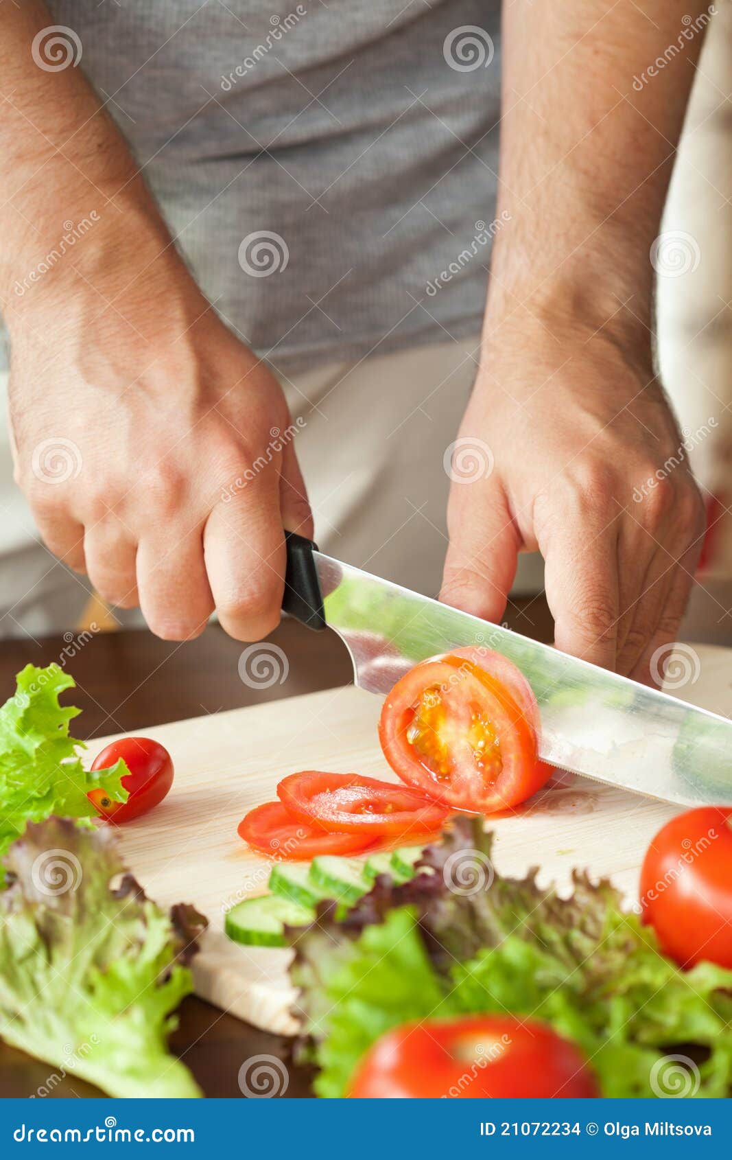 Man cutting vegetables stock photo. Image of natural - 21072234