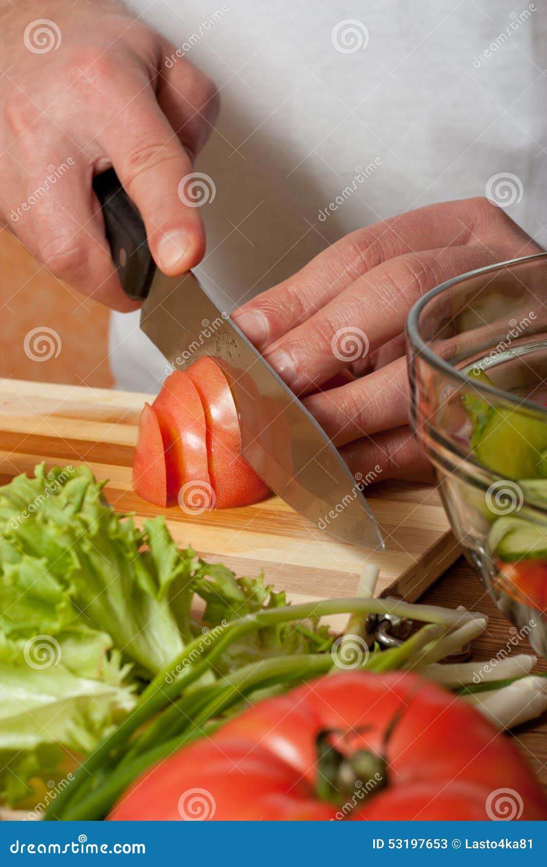 Man cutting vegetables stock image. Image of lifestyle - 53197653