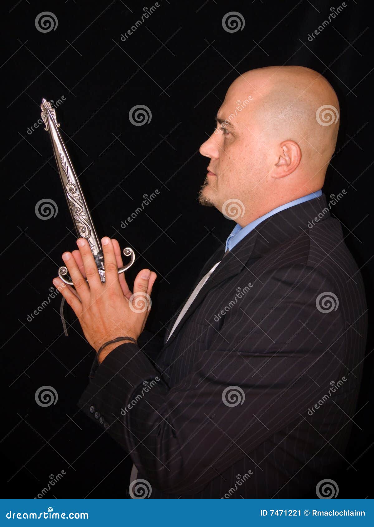 Man With Dagger Royalty-Free Stock Photo | CartoonDealer.com #7471221