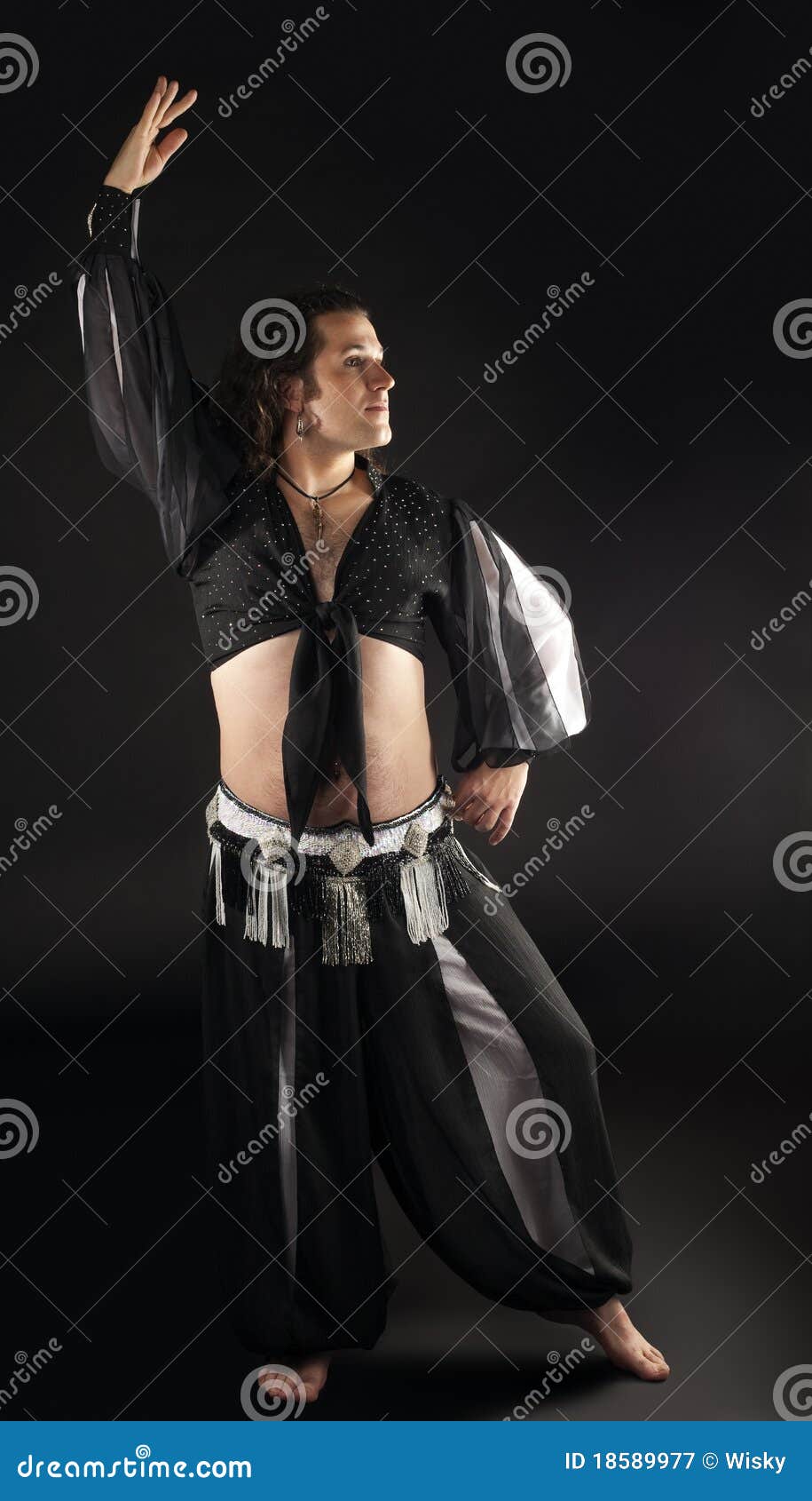 Man Dance in Traditional Arabian Costume Stock Image - Image of eastern ...