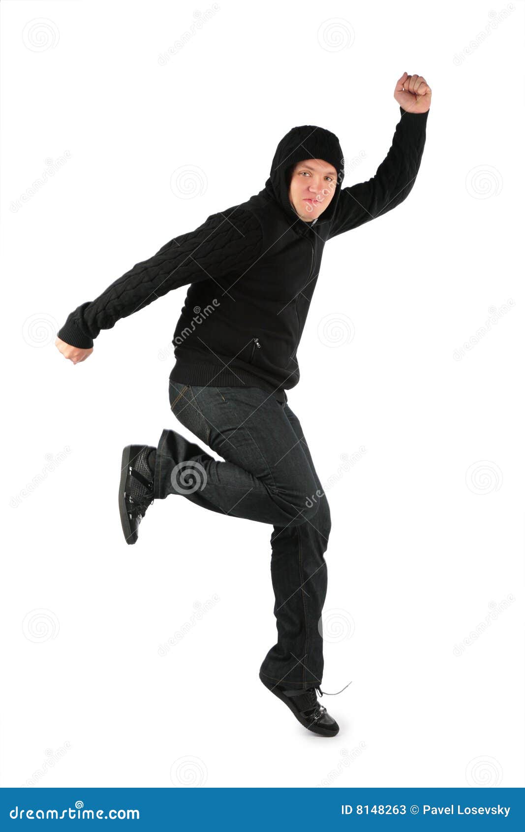 Man dancing stock image. Image of casual, white, healthy - 8148263