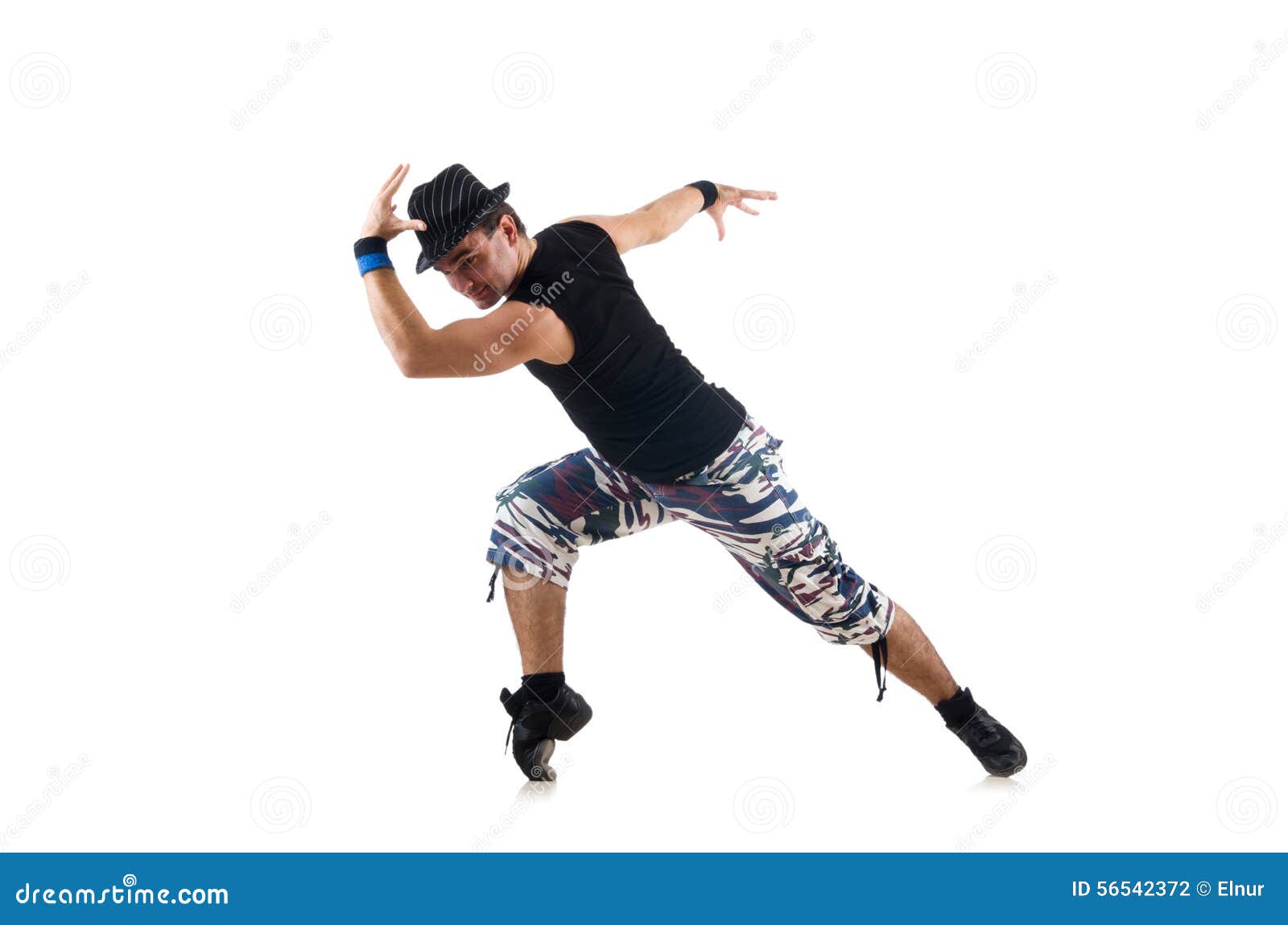 Man Dancing Dances Isolated on the White Stock Photo - Image of dancer ...