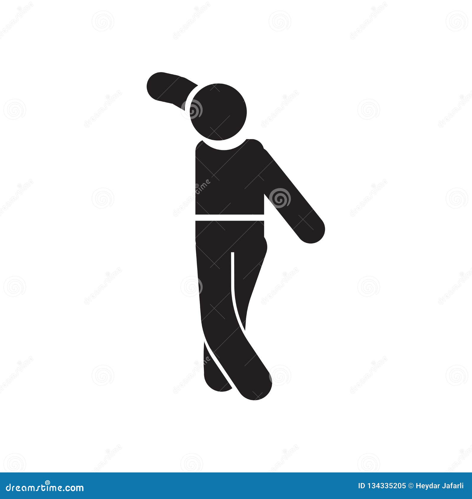 Man Dancing Icon Vector Sign and Symbol Isolated on White Background ...