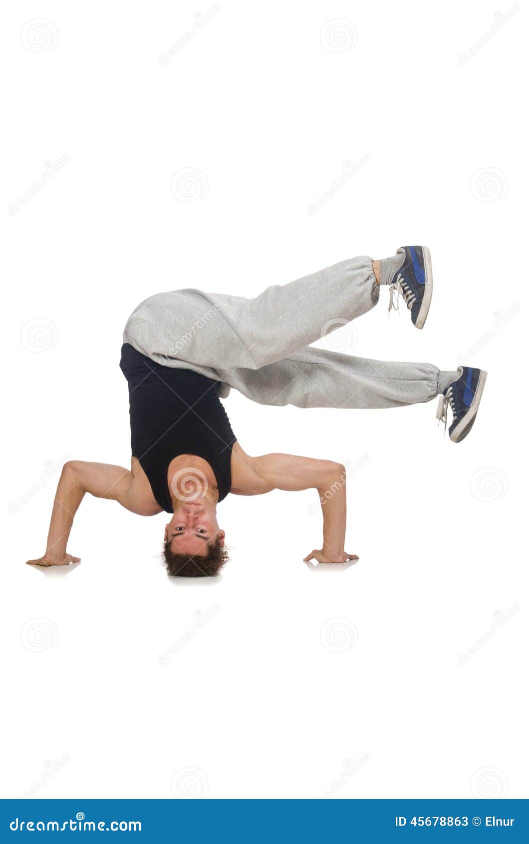 Man dancing isolated stock image. Image of happy, exercise - 45678863