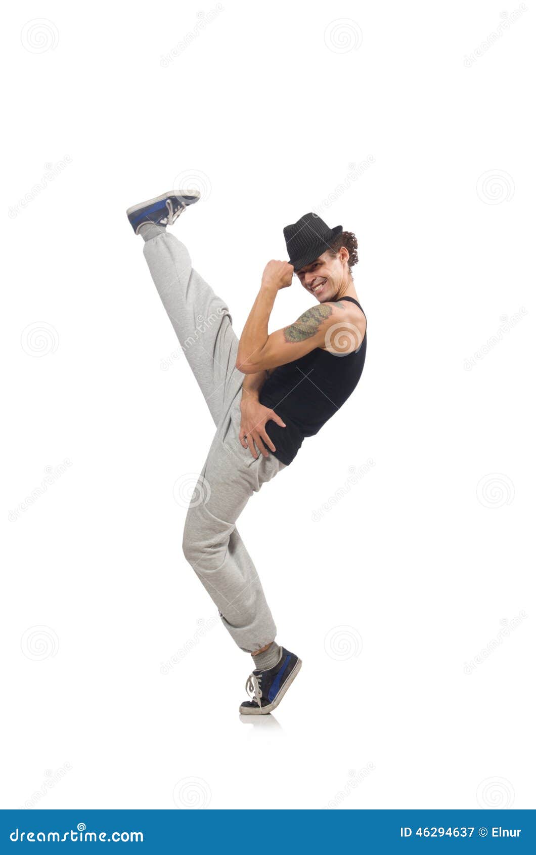 Man dancing isolated stock image. Image of athletic, gymnast - 46294637