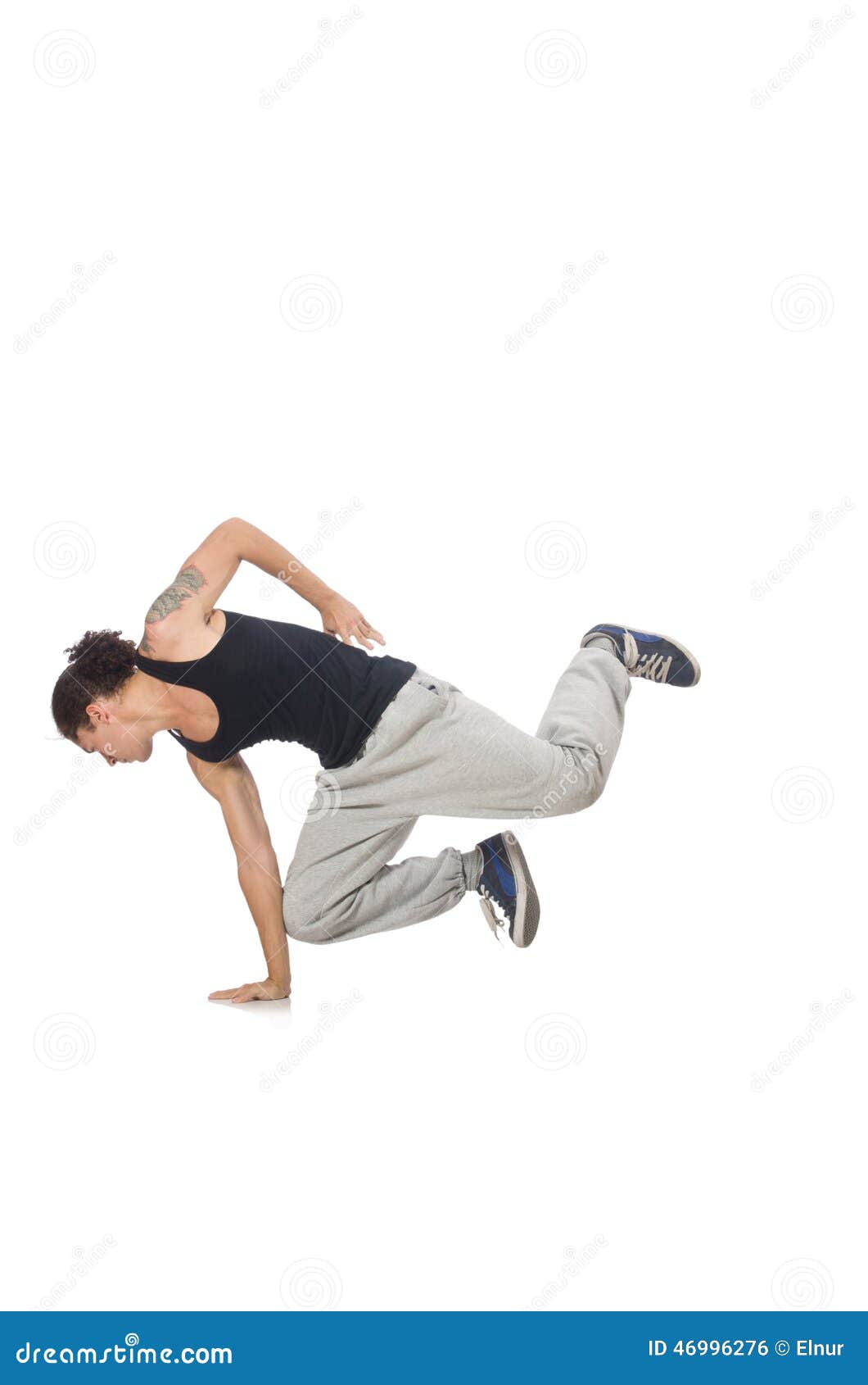 Man dancing isolated stock photo. Image of fitness, gymnastics - 46996276