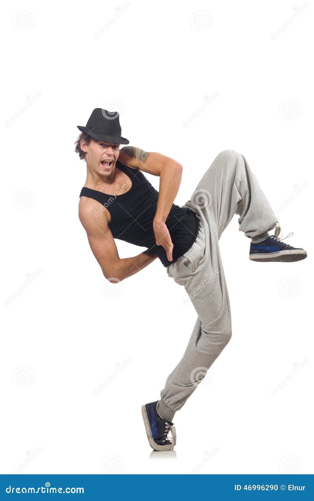 Man dancing isolated stock photo. Image of disco, exercising - 46996290