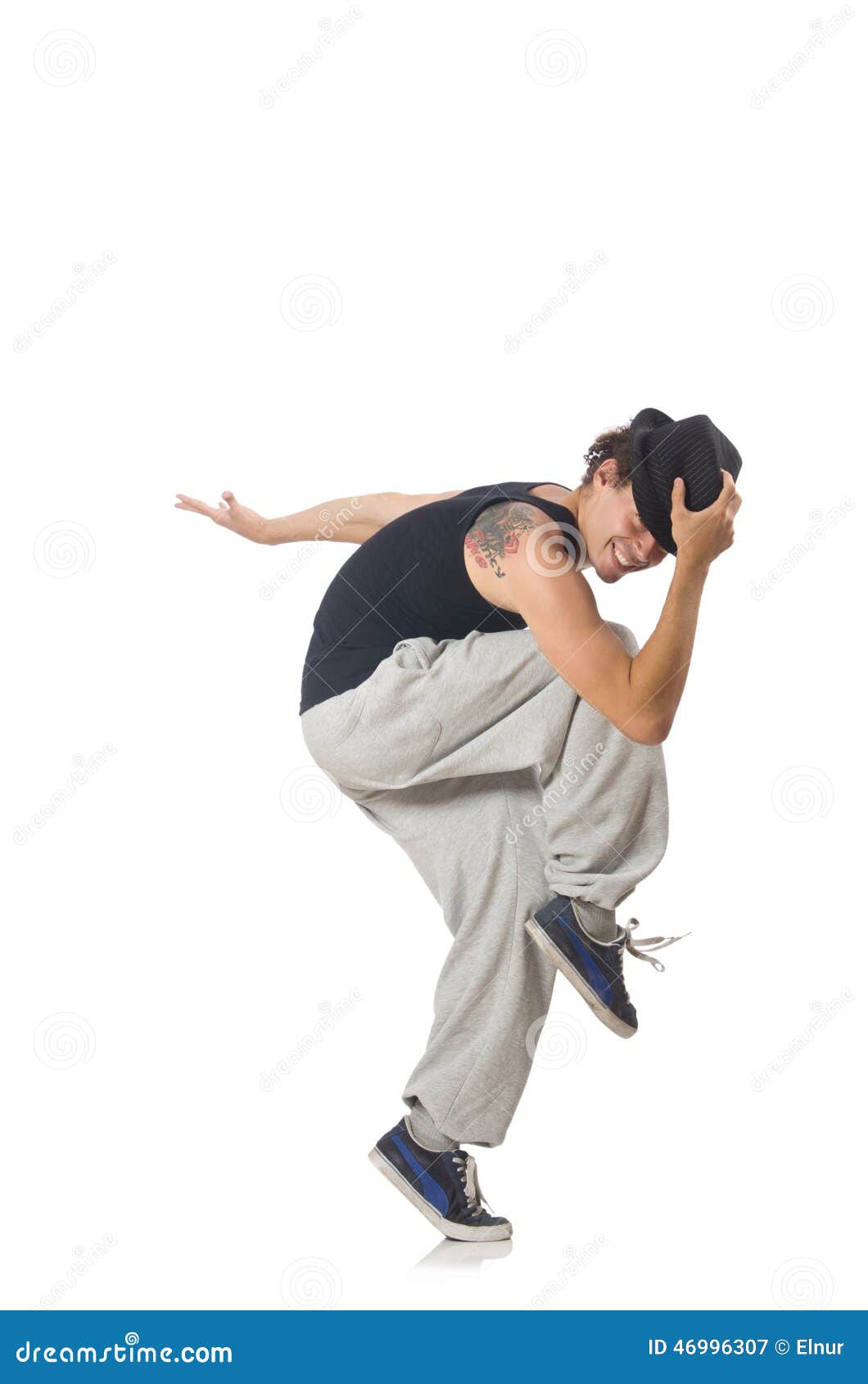 Man dancing isolated stock image. Image of healthy, freestyle - 46996307