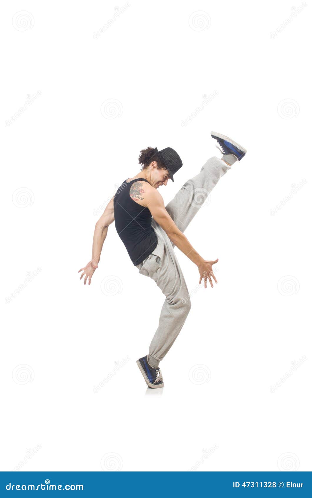 Man dancing isolated stock photo. Image of acrobatic - 47311328