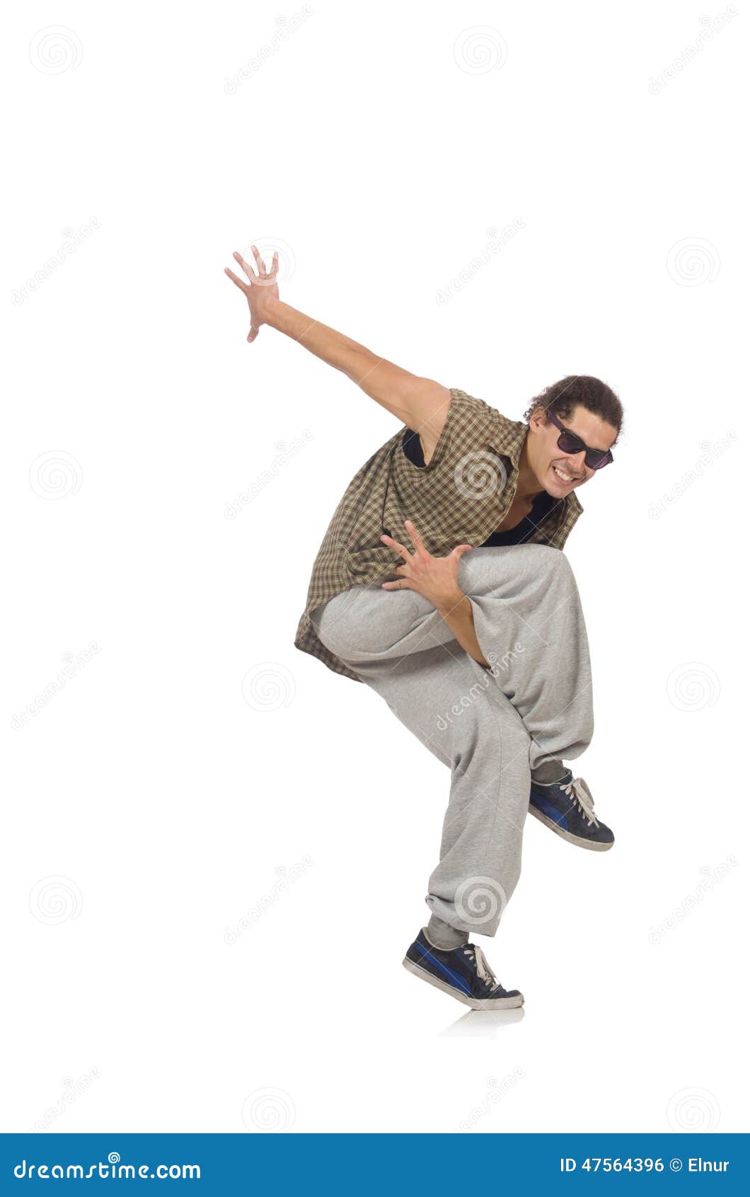 Man dancing isolated stock photo. Image of happy, disco - 47564396