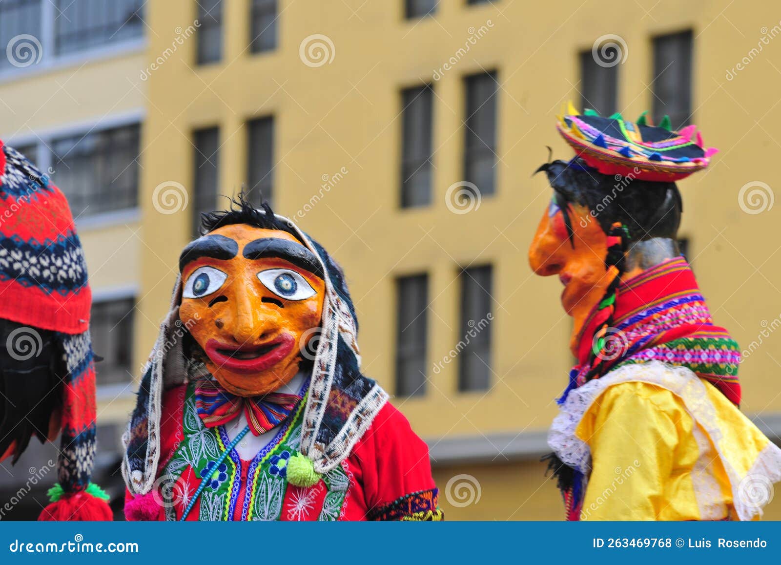Man Dancing with Mask with Gesture -puno Peru Stock Photo - Image of ...