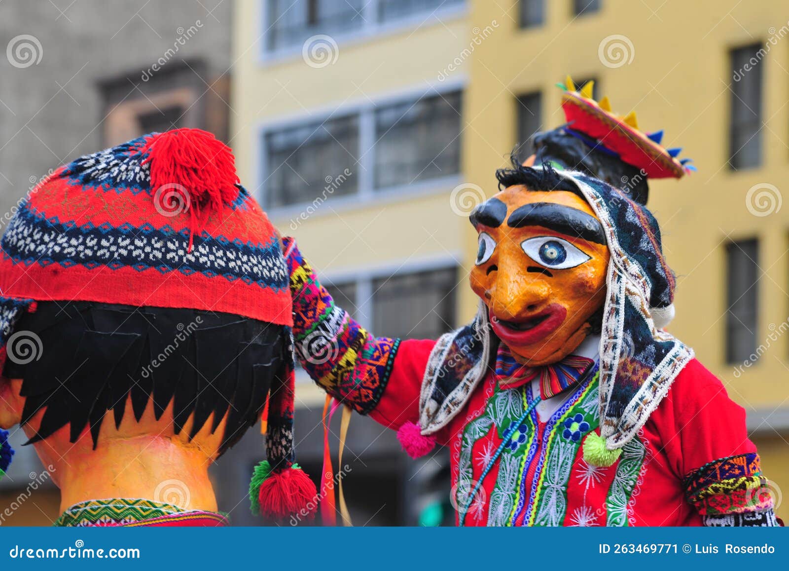 Man Dancing with Mask with Gesture -puno Peru Stock Image - Image of ...