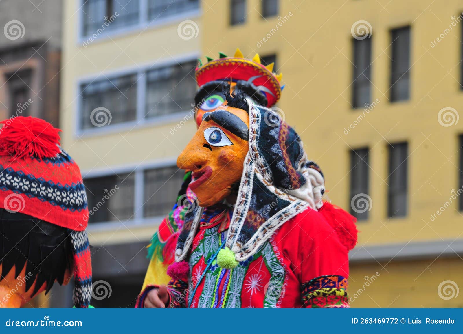 Man Dancing with Mask with Gesture -puno Peru Stock Photo - Image of ...