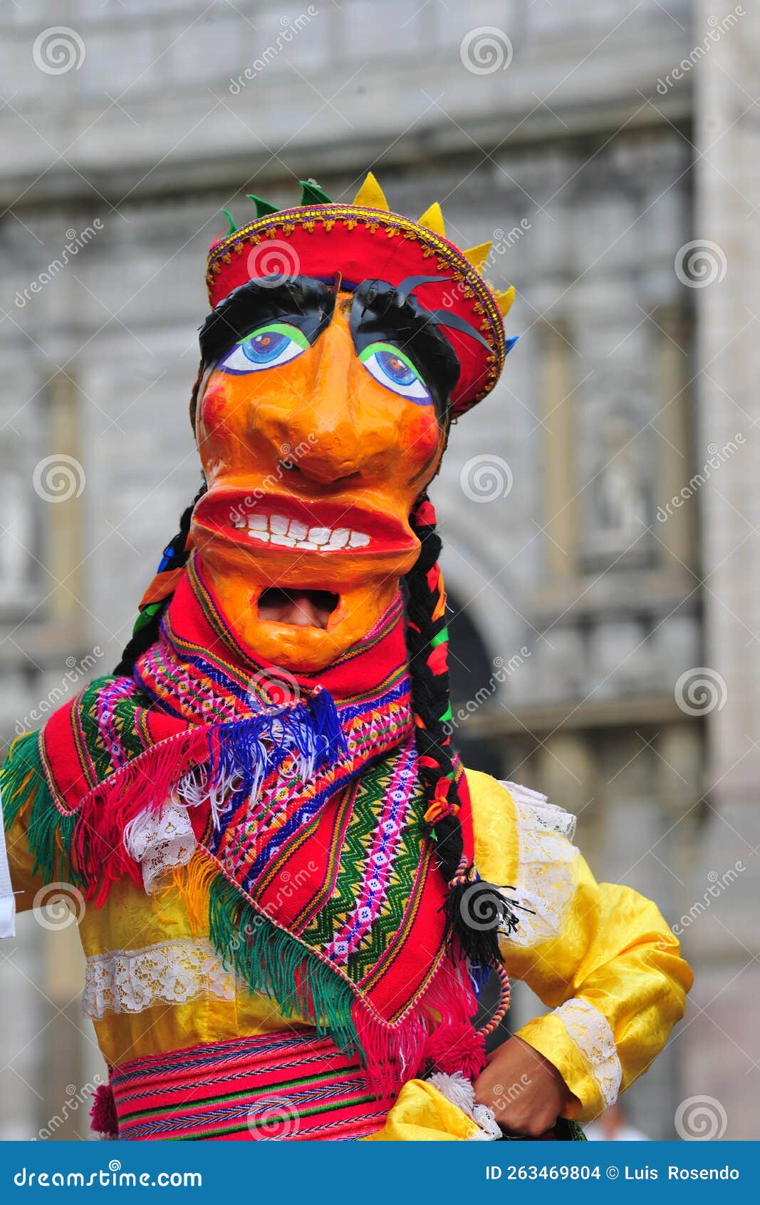 Man Dancing with Mask with Gesture -puno Peru Stock Photo - Image of ...