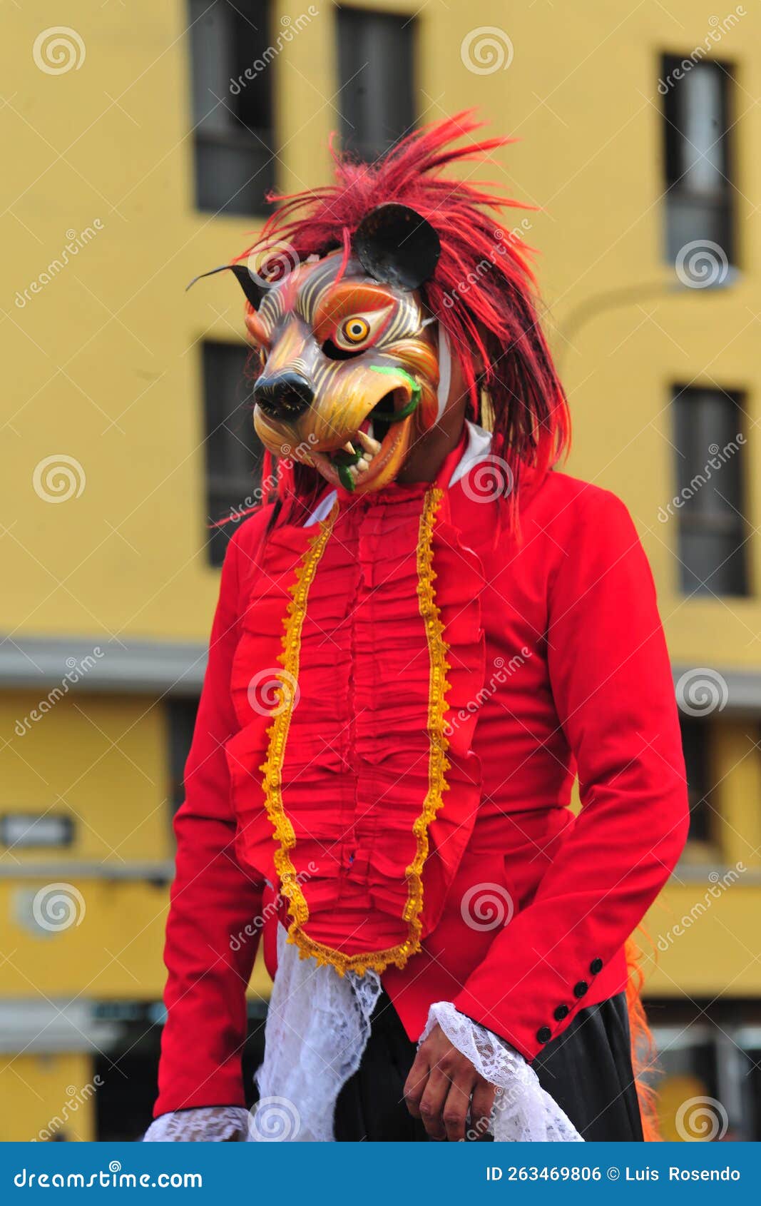 Man Dancing with Mask with Gesture -puno Peru Editorial Photo - Image ...