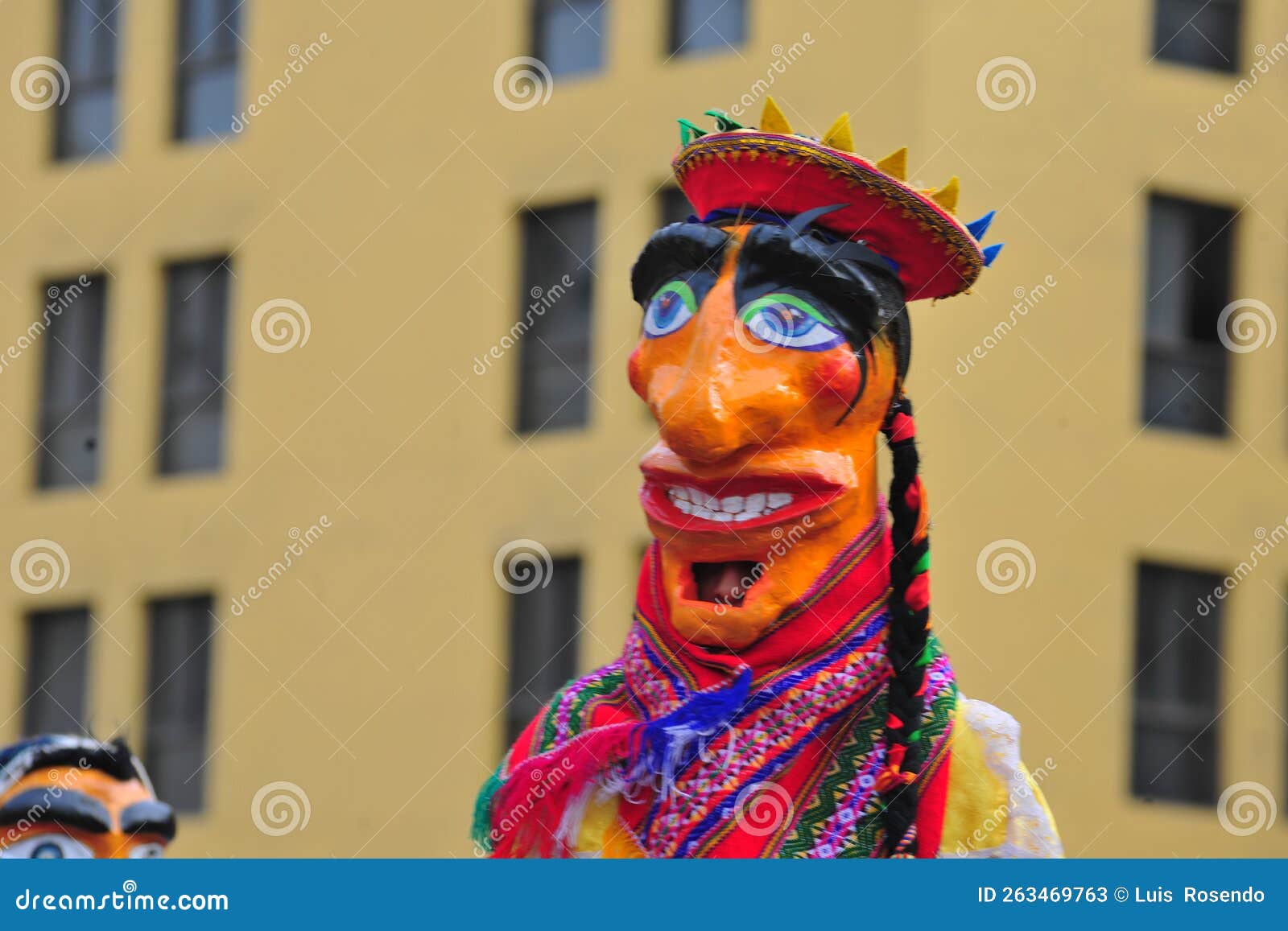 Man Dancing with Mask Puno Peru Stock Image - Image of temple, people ...