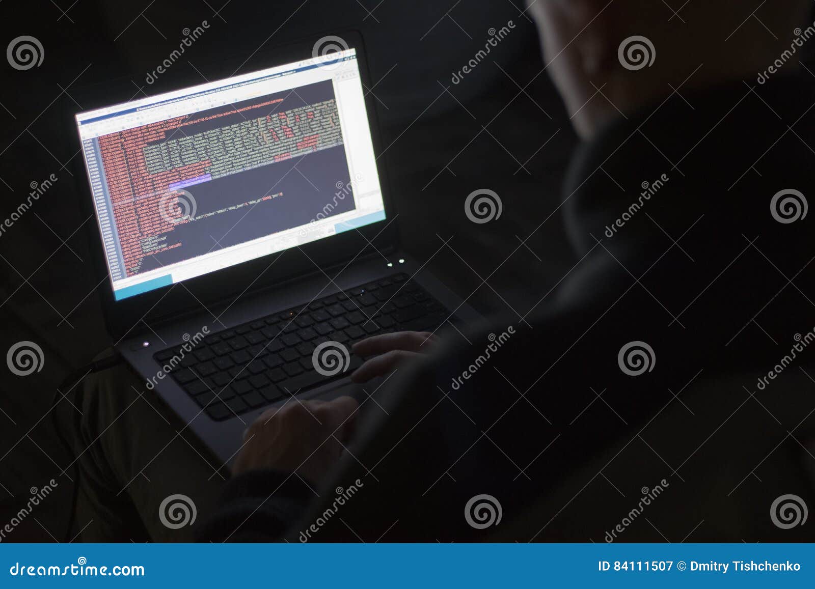 The Man in the Dark Has Been Programming, Website Development, S Stock ...