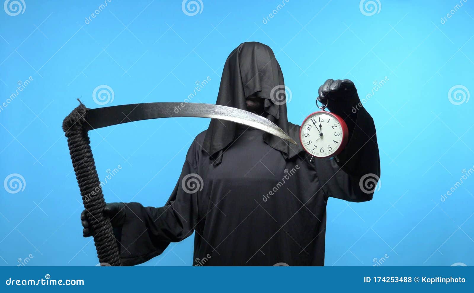 Death Suit. An Impersonal Black Robe With A Hood, A Symbol Of Death ...