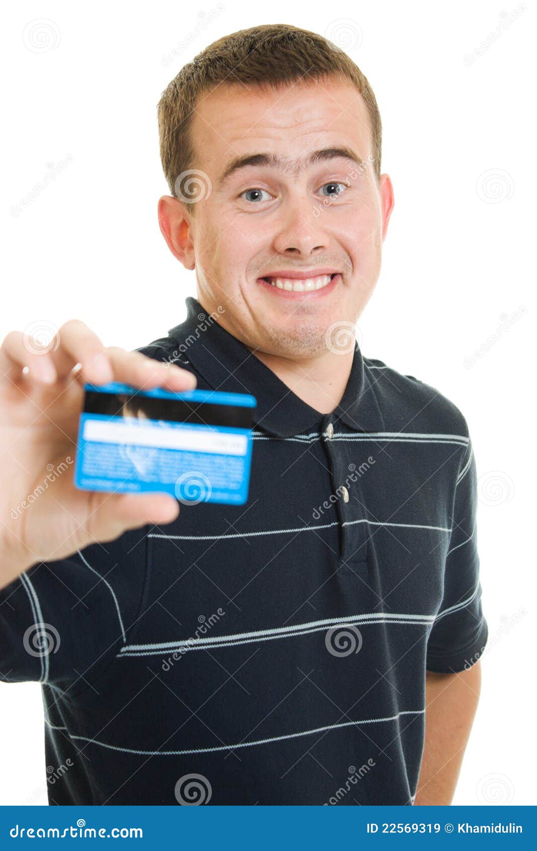 Man with a debit card stock image. Image of communications - 22569319