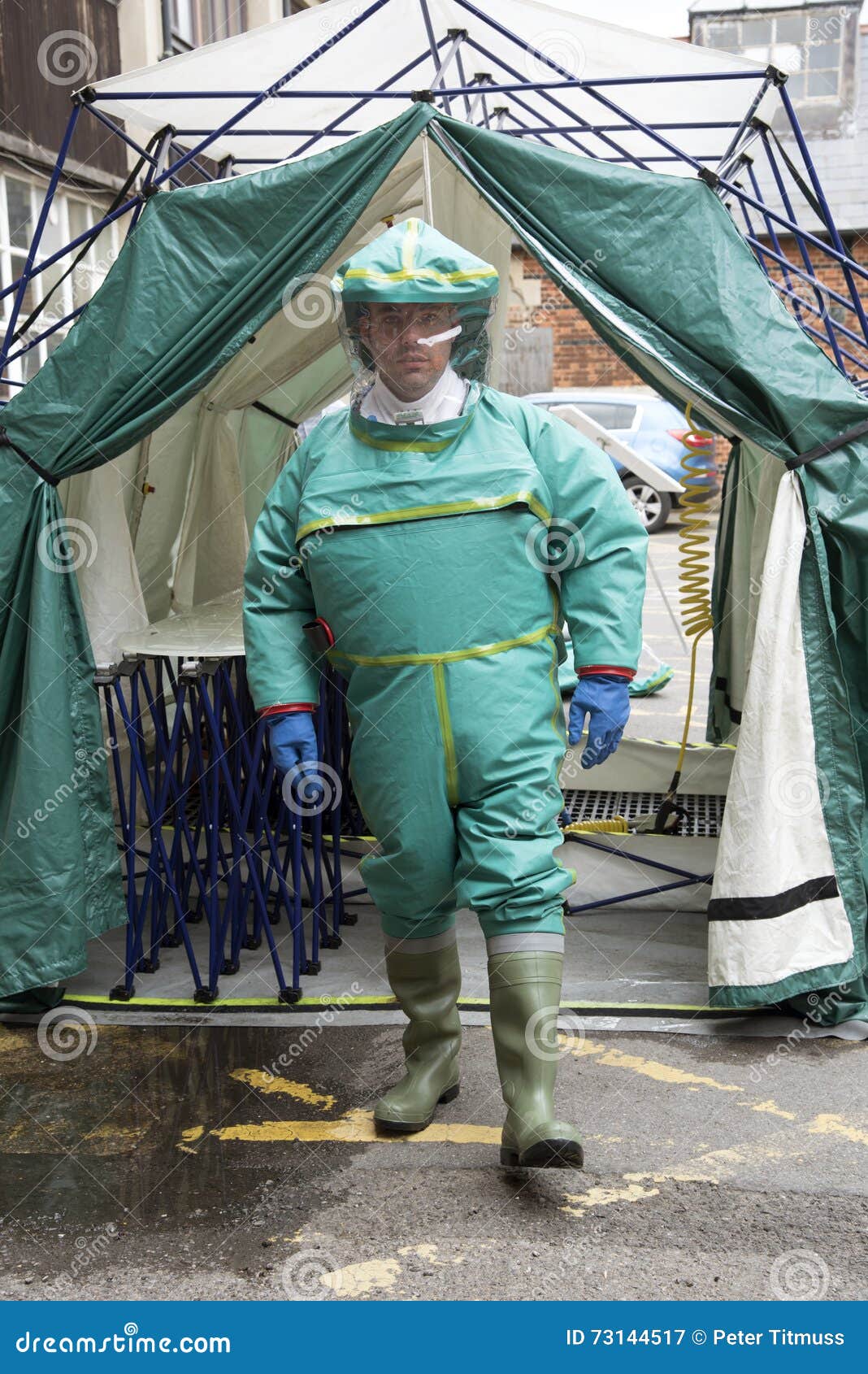 Decontamination Unit Signage On Side Of A Unit Stock Photography ...