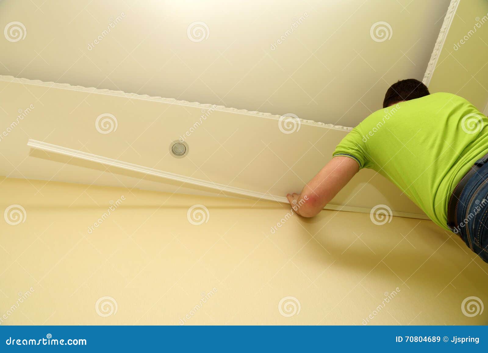 Reconstruct Wall Using Cement Sand Putty Stock Image | CartoonDealer ...