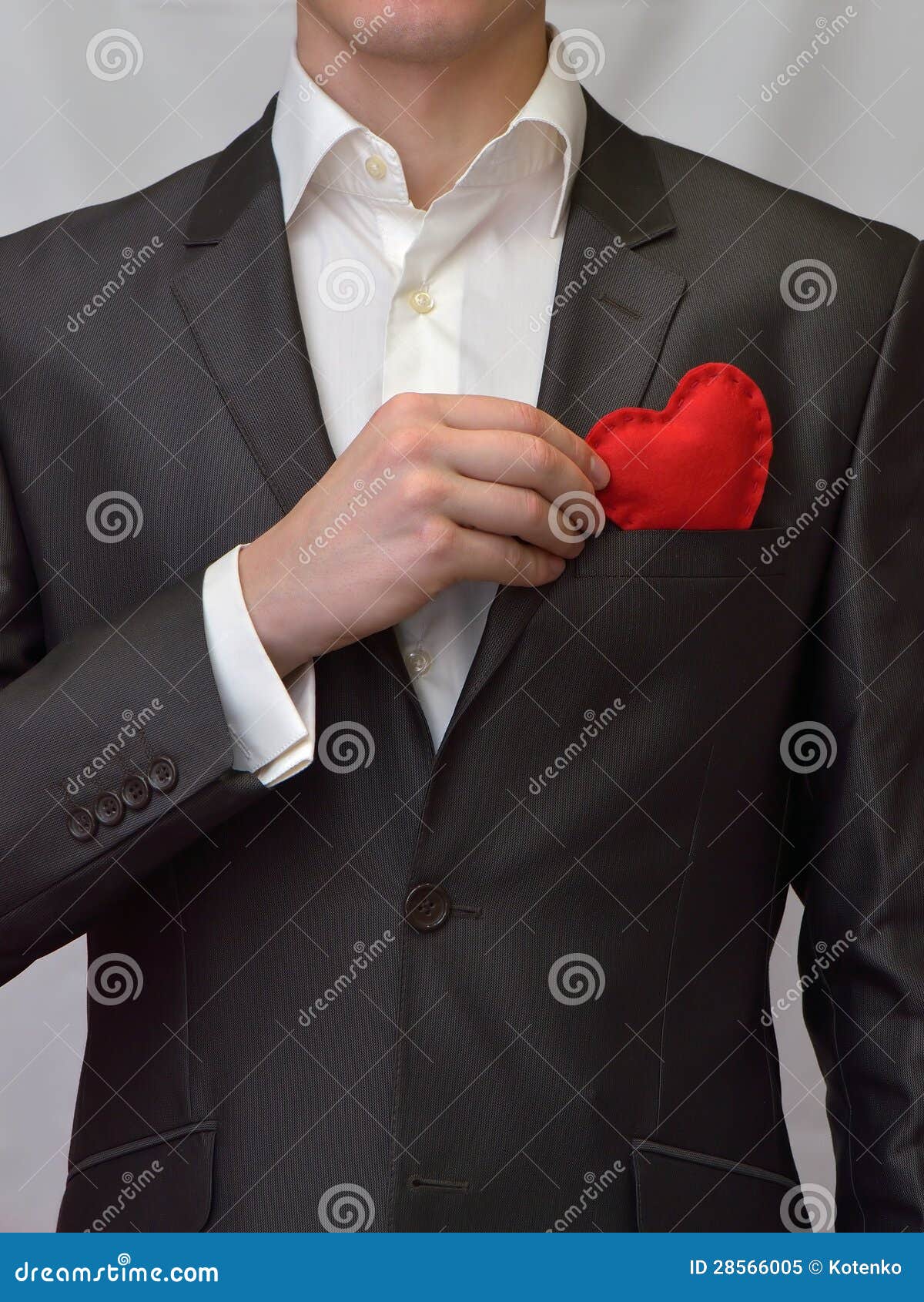 Man with a Decorative Heart Stock Image - Image of shape, creativity ...