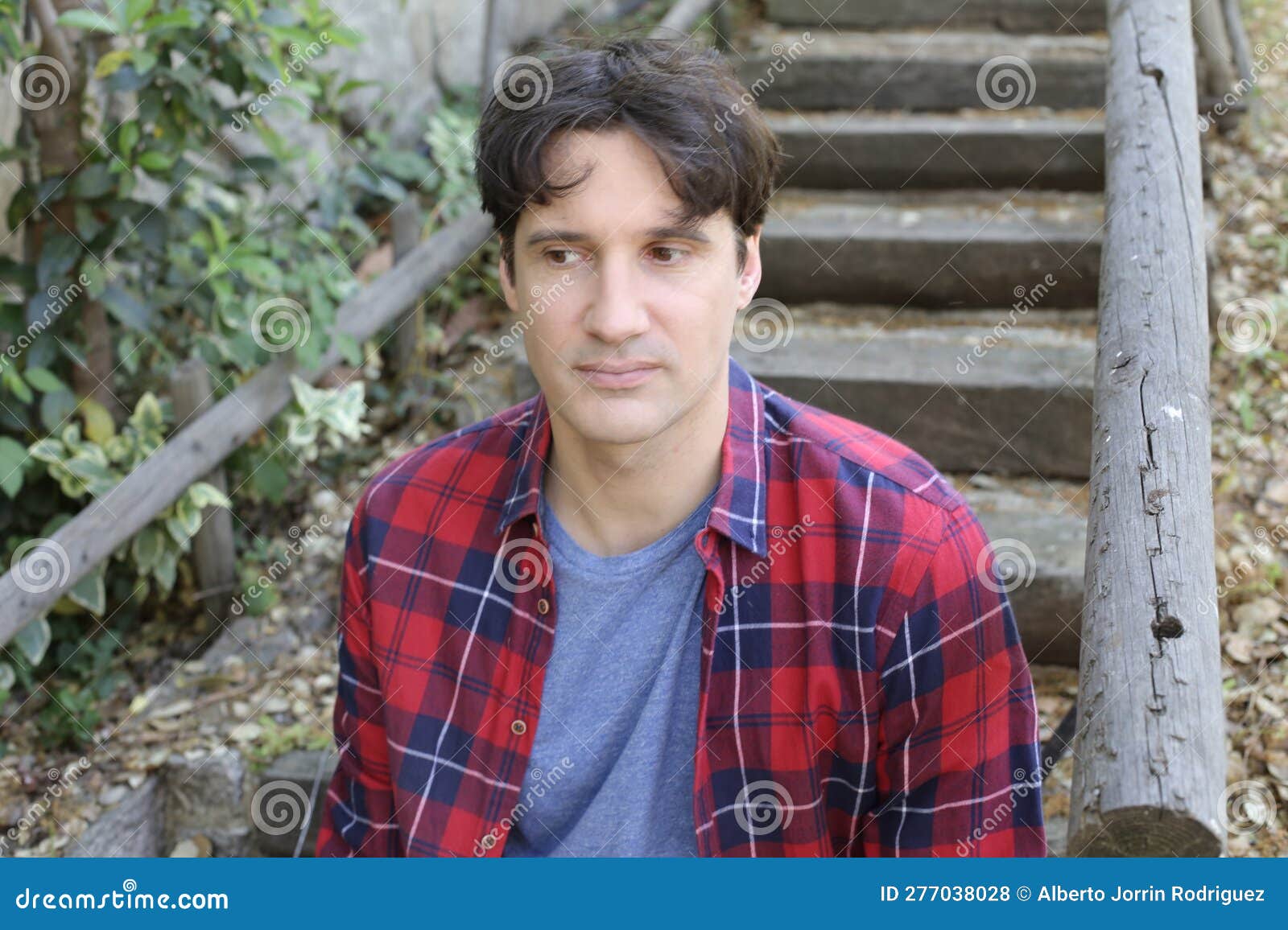 Man Deep in His Own Thoughts Stock Photo - Image of stylish, lifestyle ...