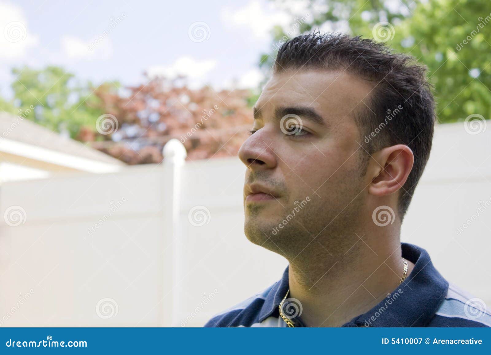 Man in Deep Thought stock image. Image of human, person - 5410007