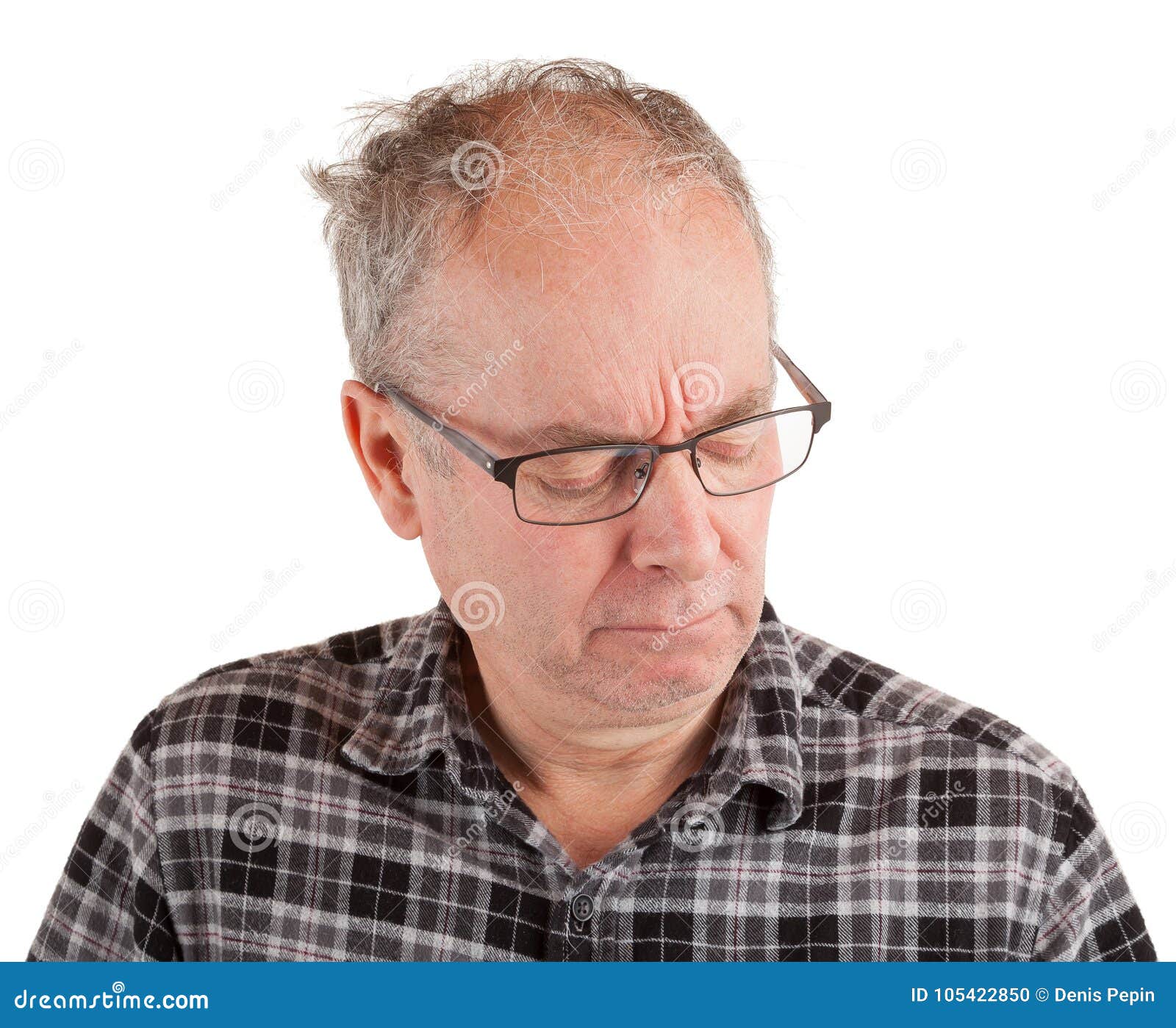 A Man is in Deep Thoughts stock photo. Image of insight - 105422850