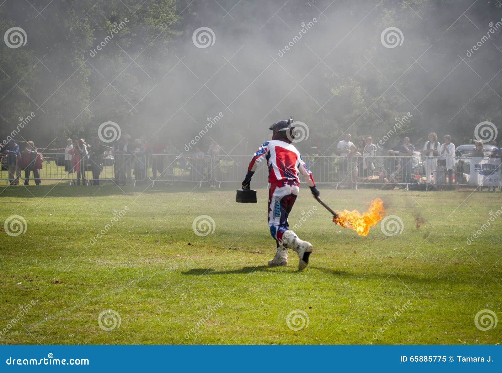 Man Demonstrates Fire Stunts Stock Image - Image of demonstration ...