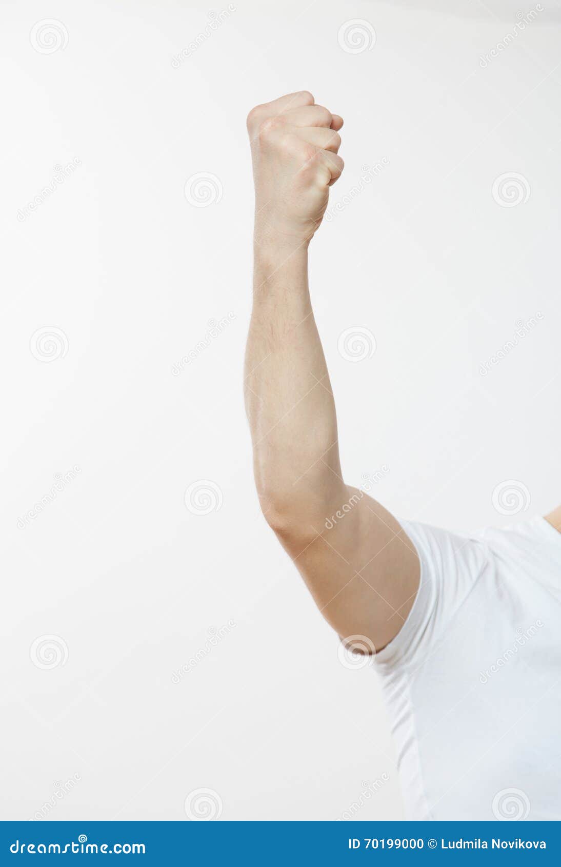 Man Demonstrating His Strong Fist Stock Photo - Image of fist, justice ...