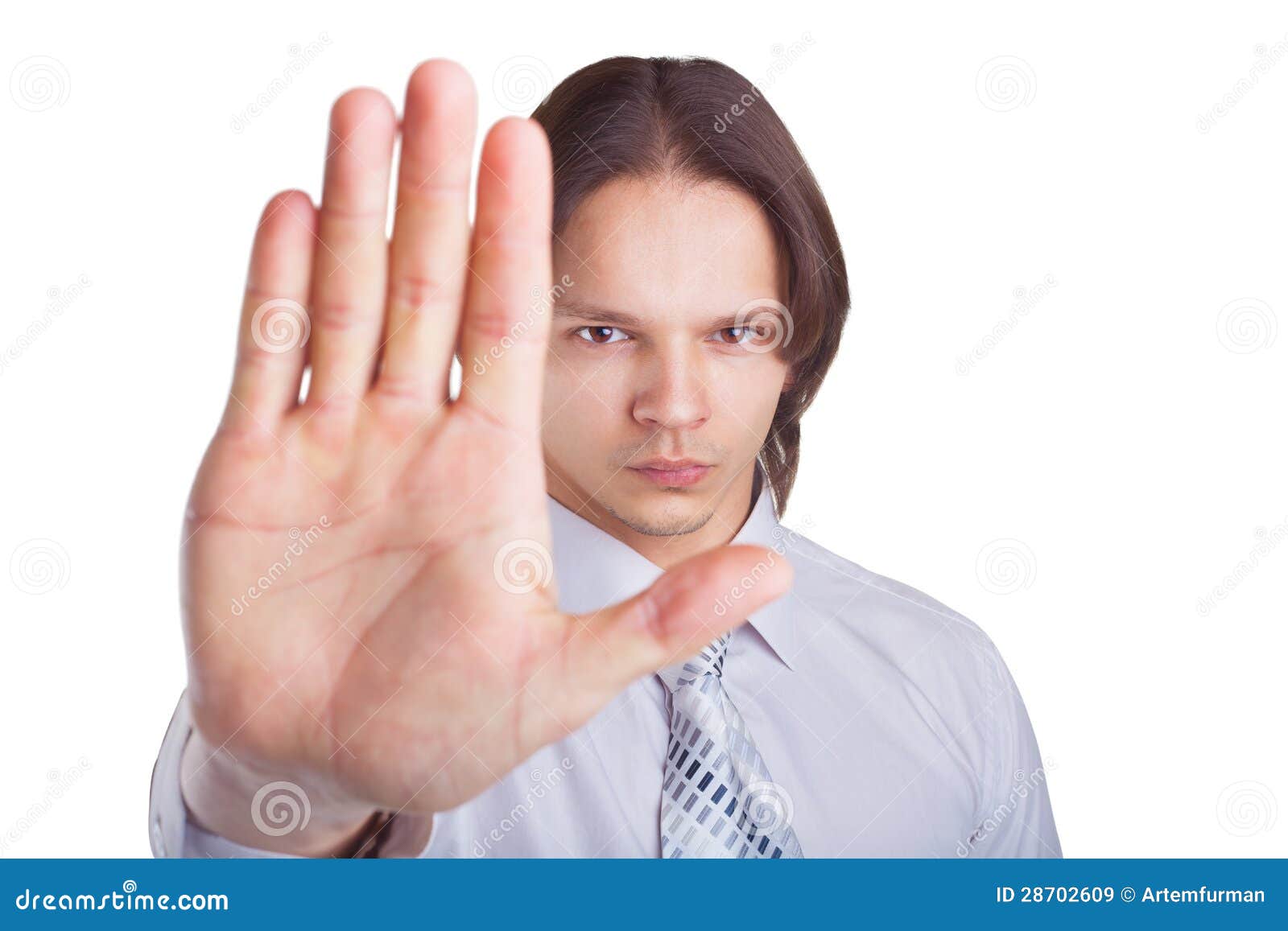 Man denies gesture stock image. Image of concepts, angry - 28702609