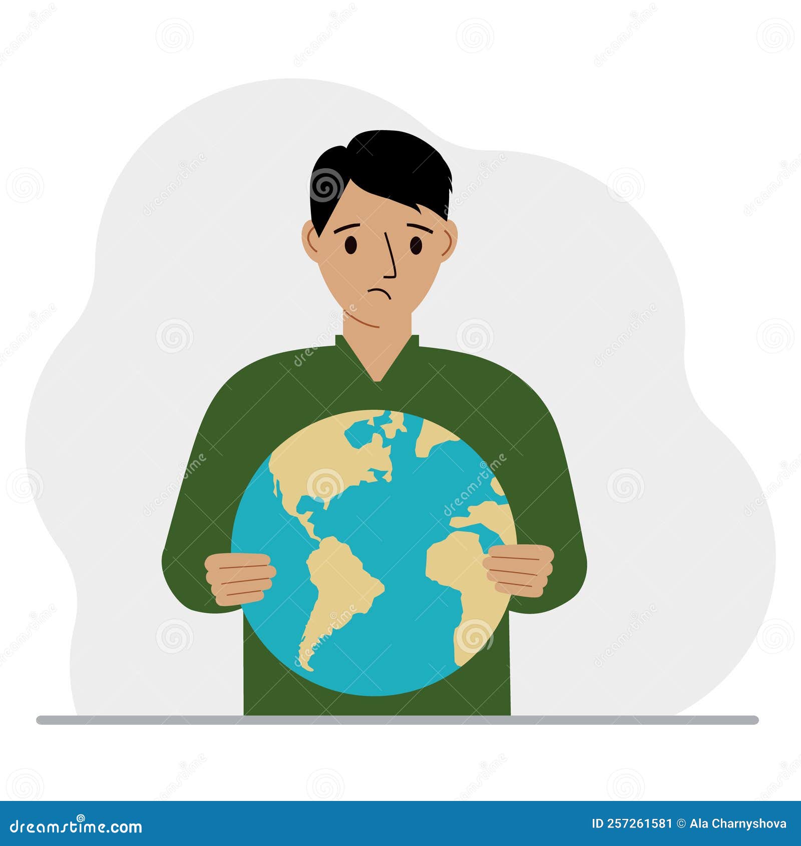 A Man Deposits the Planet Earth in His Hand. Earth Day Holiday Concept ... A Man Deposits the Planet Earth in His Hand. Earth Day Holiday Concept ...