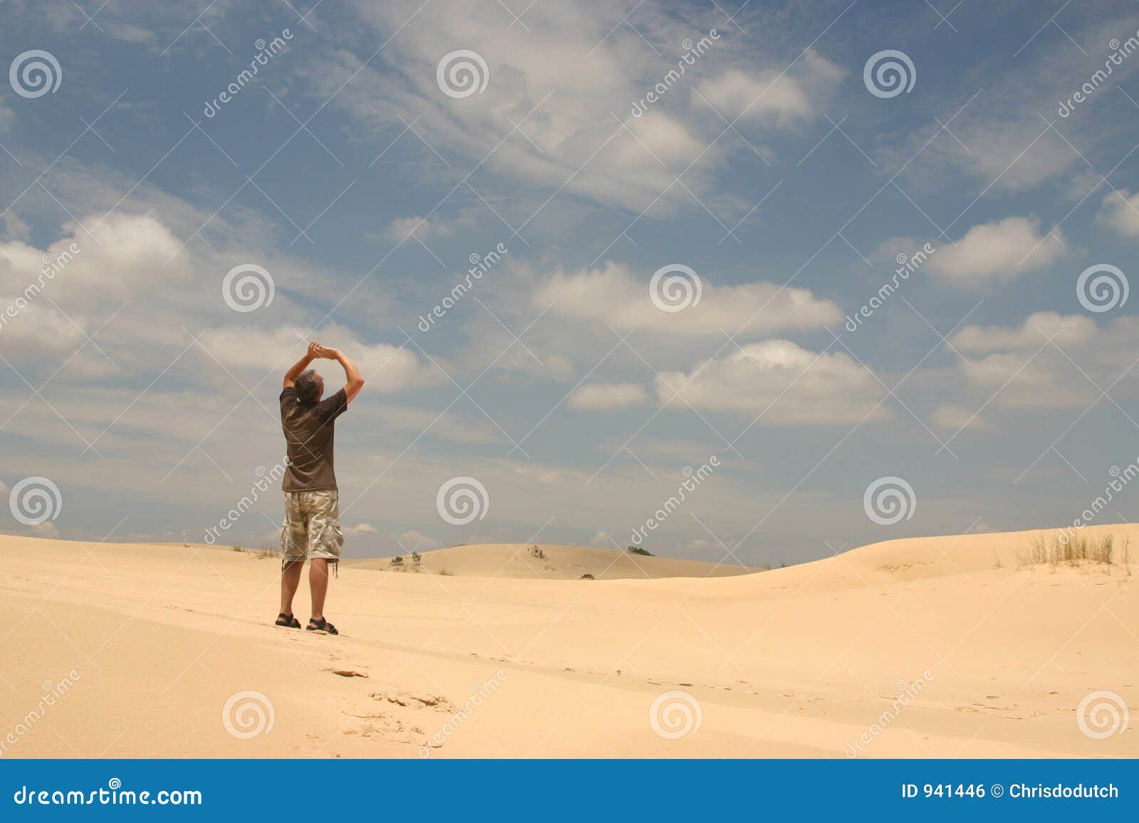 Man in desert stock photo. Image of desert, mountain, africa - 941446