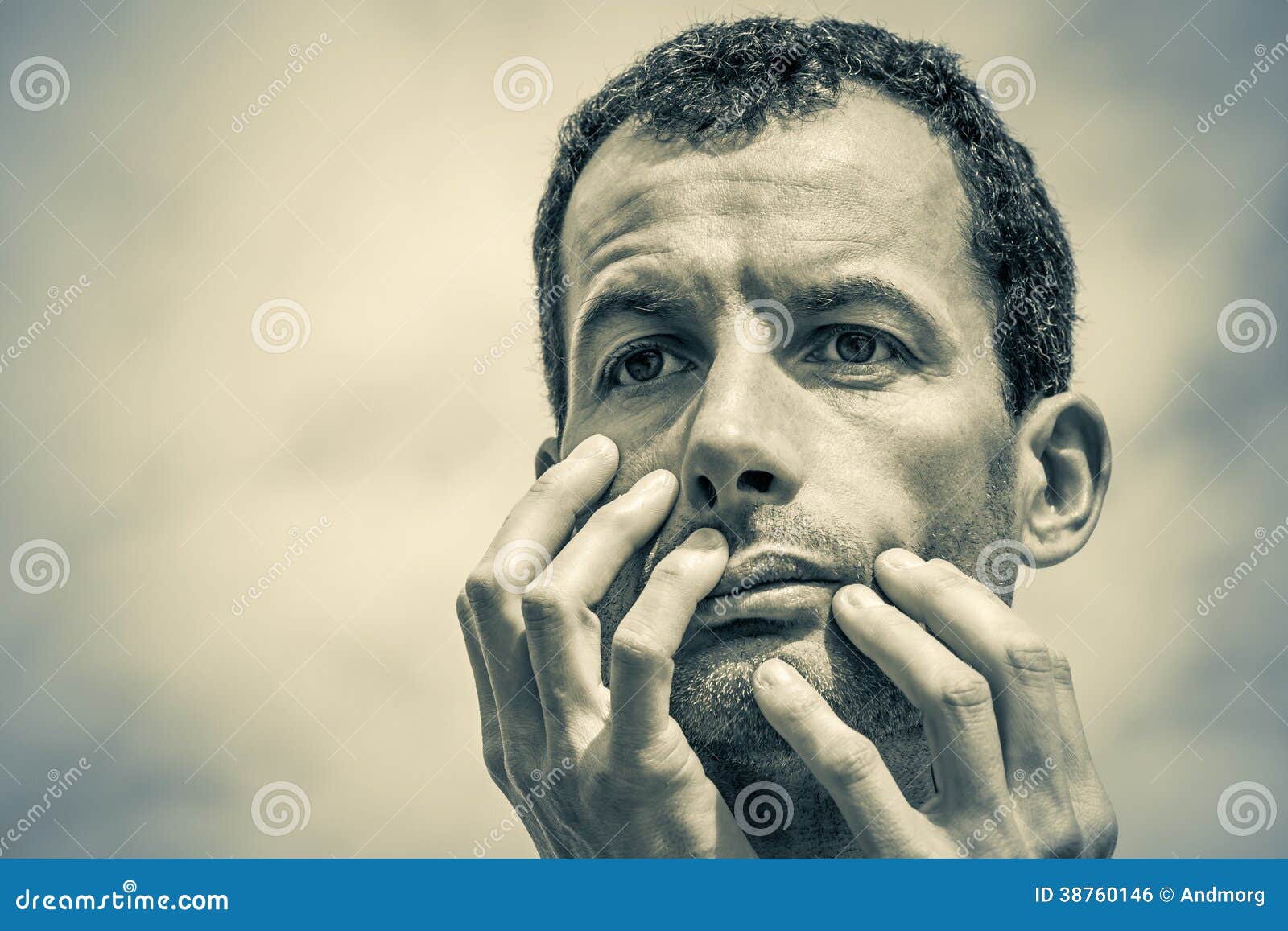 Man desperate stock photo. Image of skin, scared, fear - 38760146