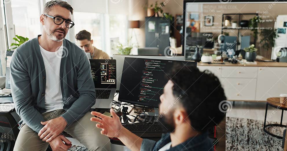 Man, Developer and Coding Training in Office for Testing Web ...