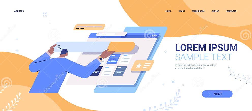 Man Developer Creating Website Ui Interface Web Application Development Program Software