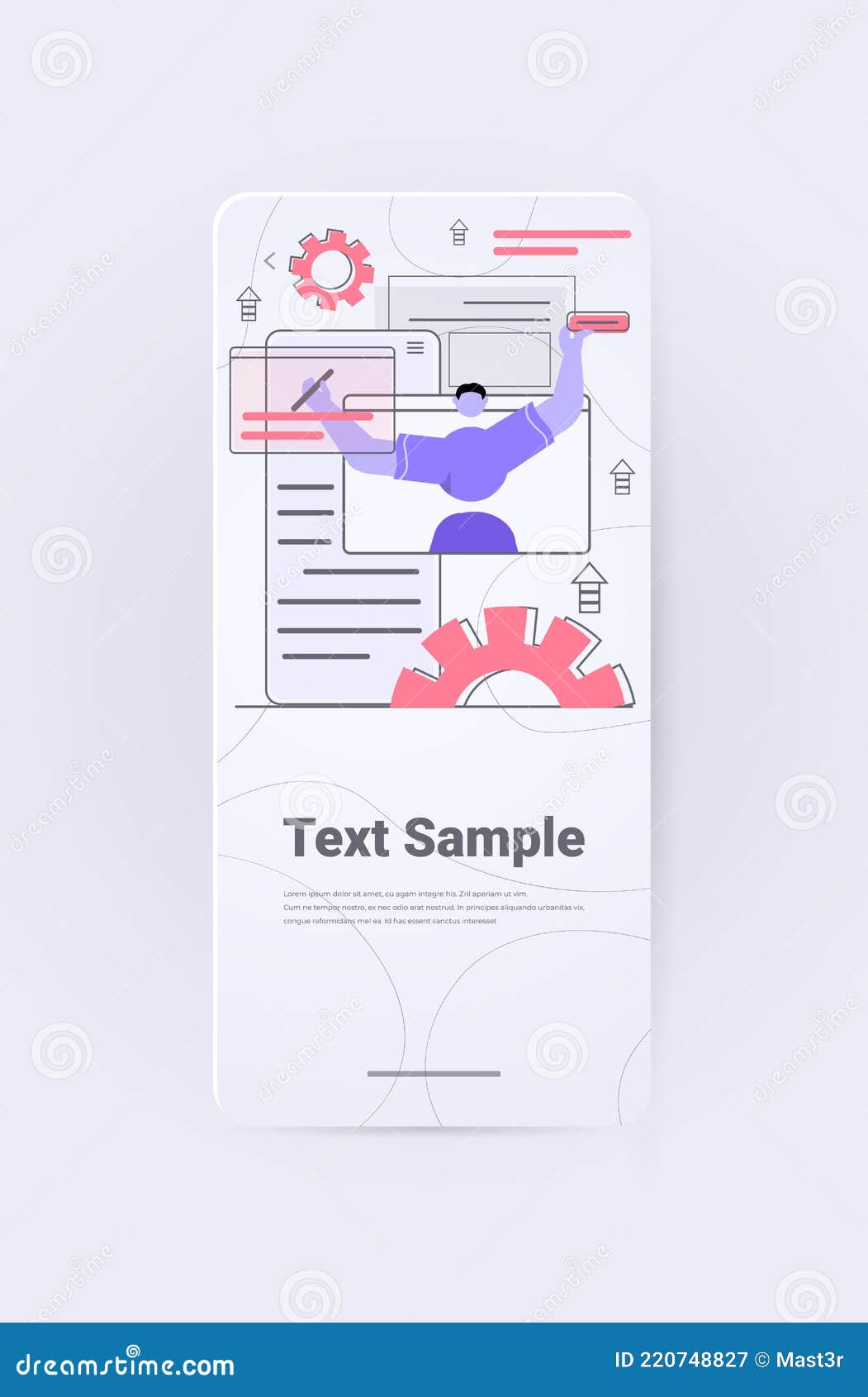 Man Developer Creating Website Ui Interface Web Application Development Program Software ...