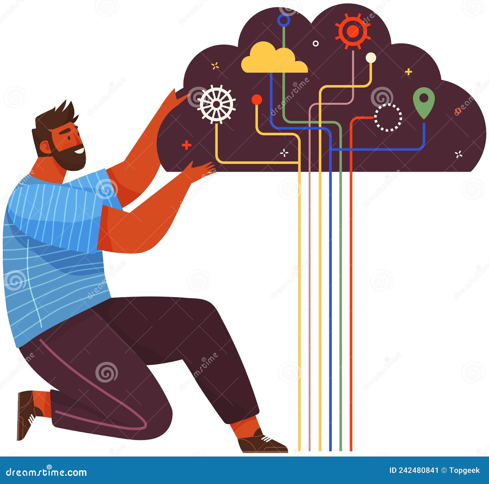 A Person's Thoughts And Emotions, Like A Jumbled Mixture Of Voices ...