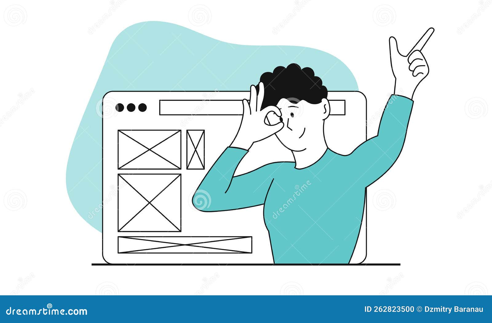 Coding And Design Cartoon Vector 74252219