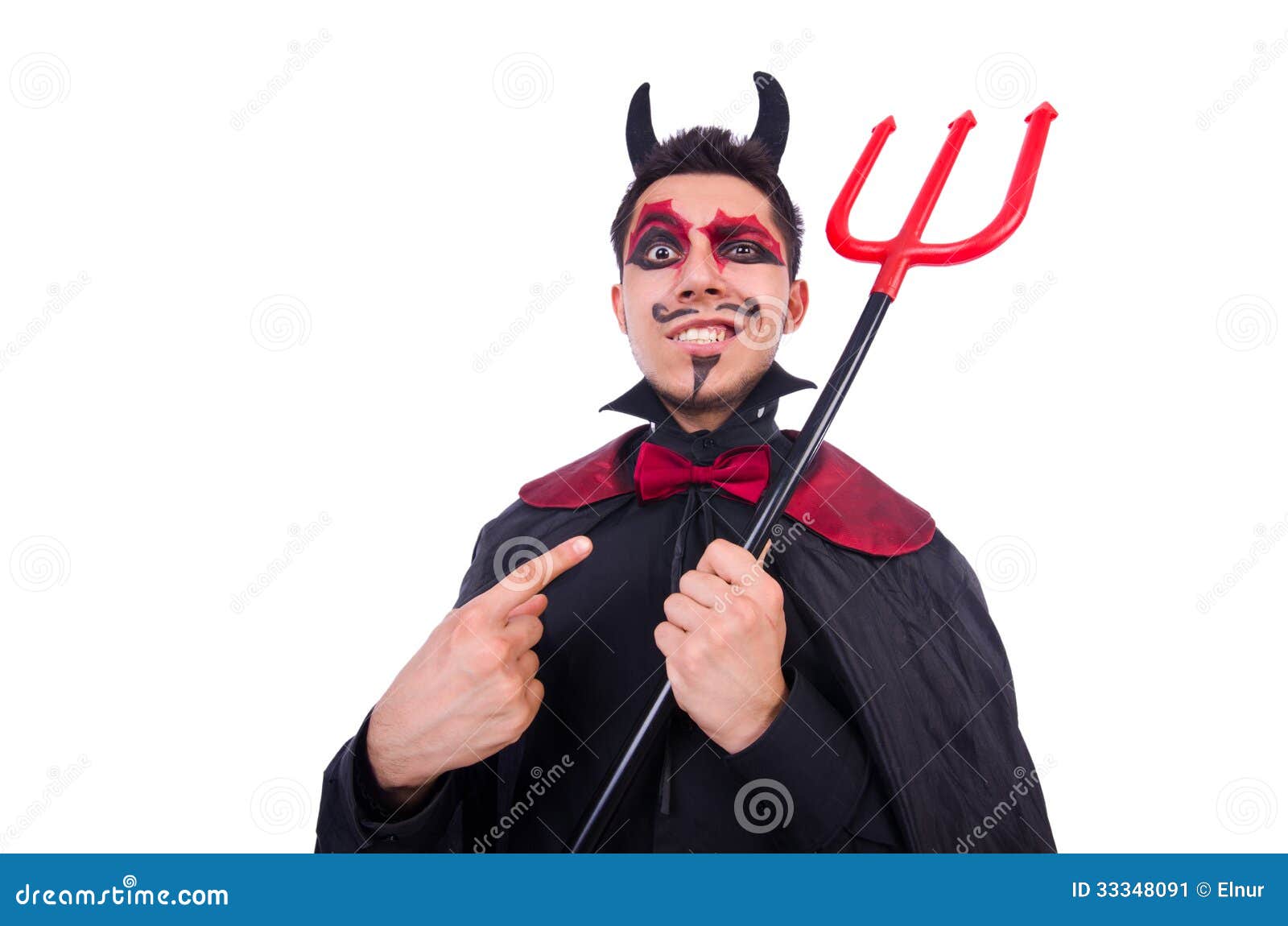 Man in devil costume stock image. Image of satan, hell - 33348091