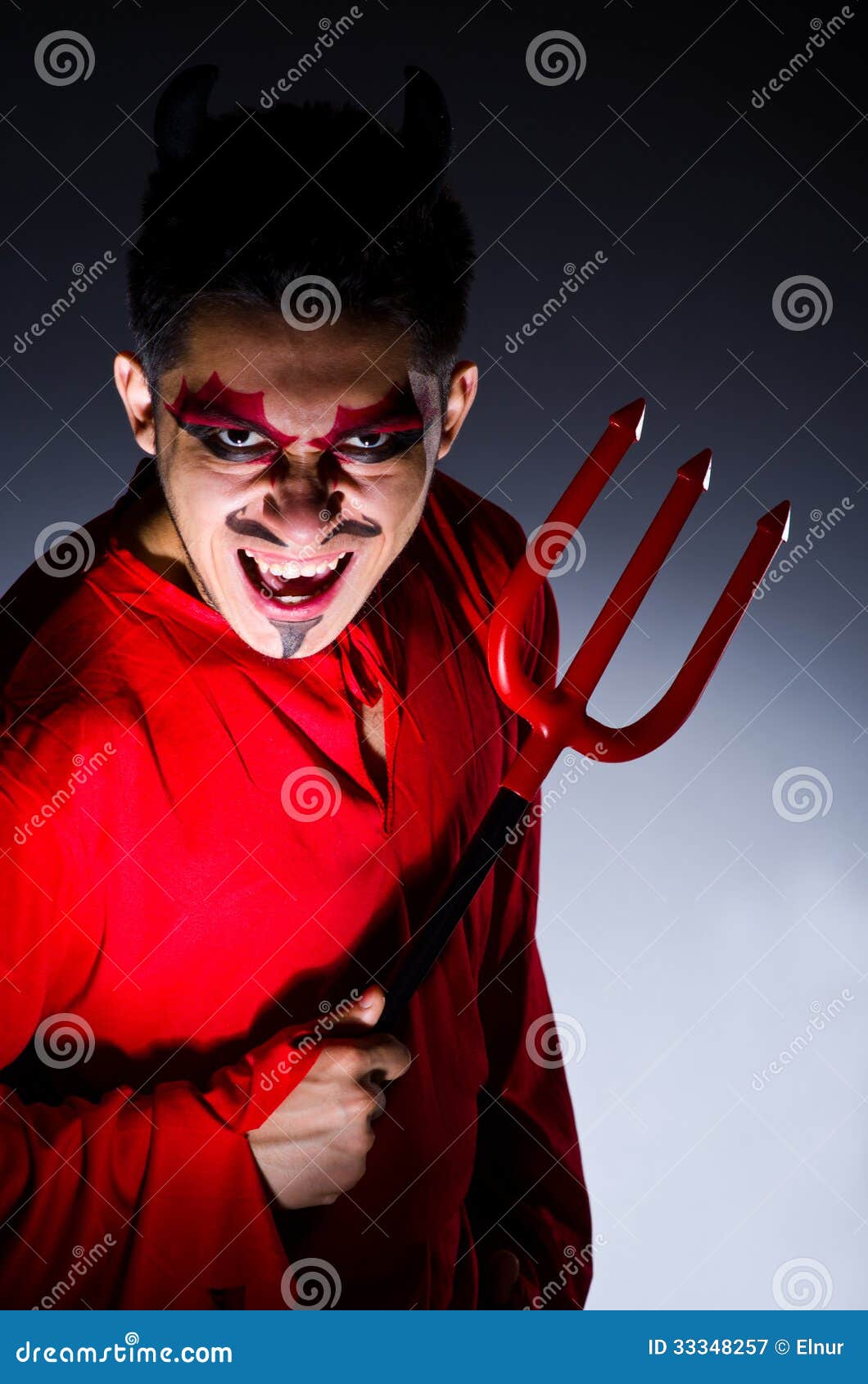 Man in devil costume stock image. Image of mascot, black - 33348257