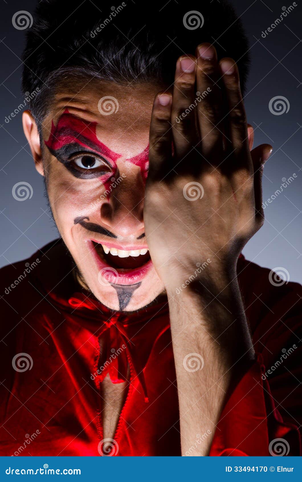 Man in devil costume stock photo. Image of party, lucifer - 33494170
