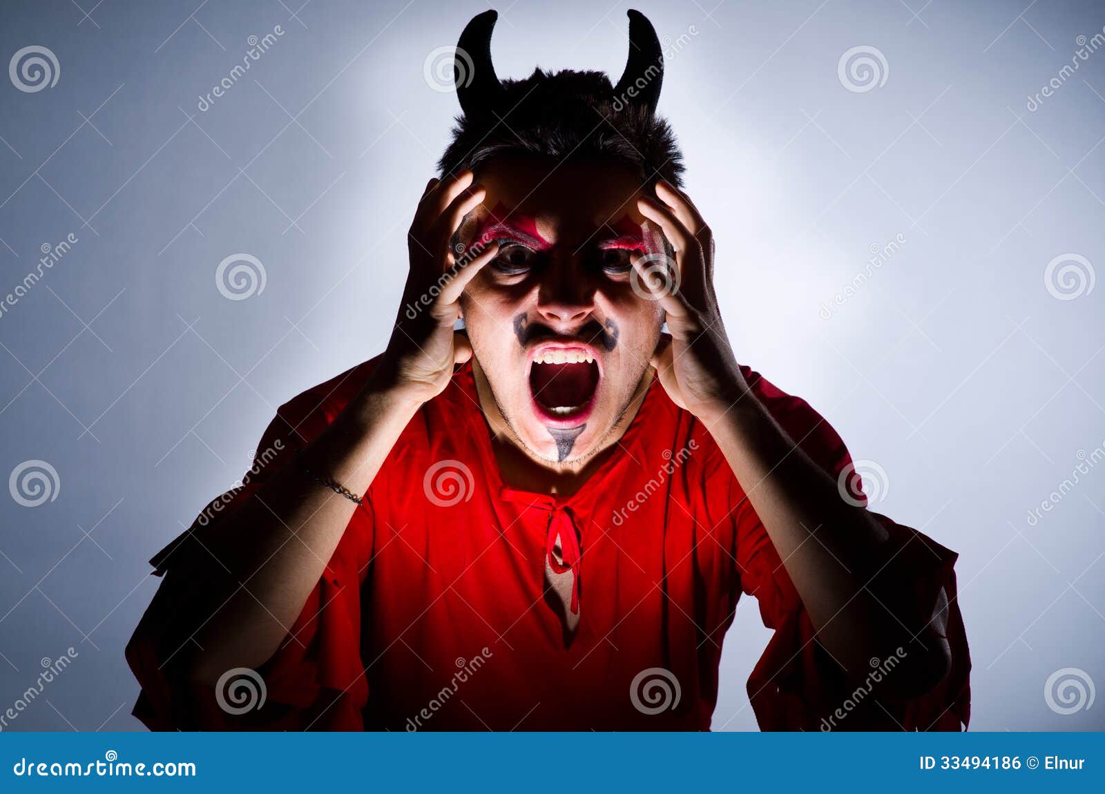 Man in devil costume stock photo. Image of religion, beautiful - 33494186