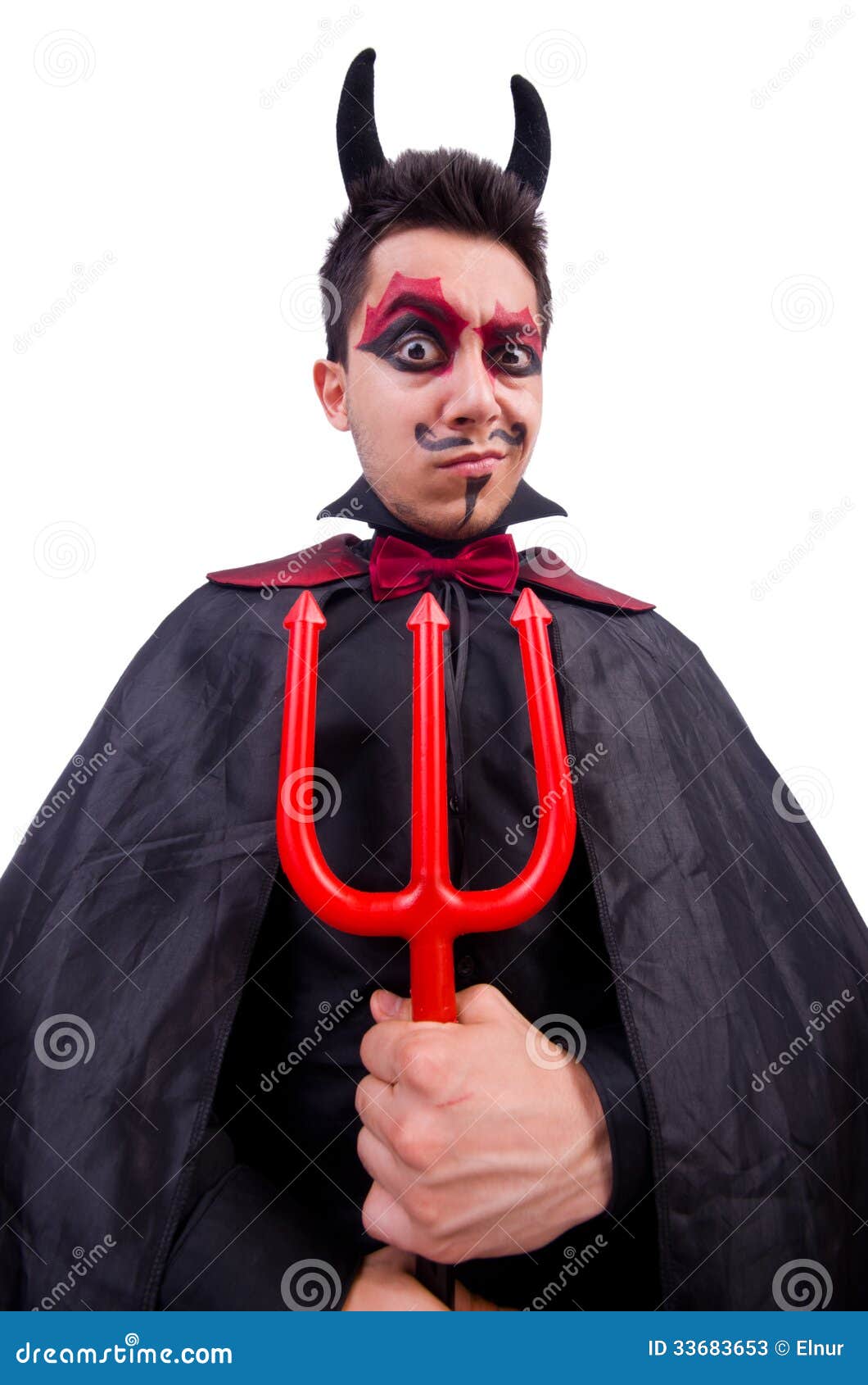 Man in devil costume stock image. Image of party, monster - 33683653