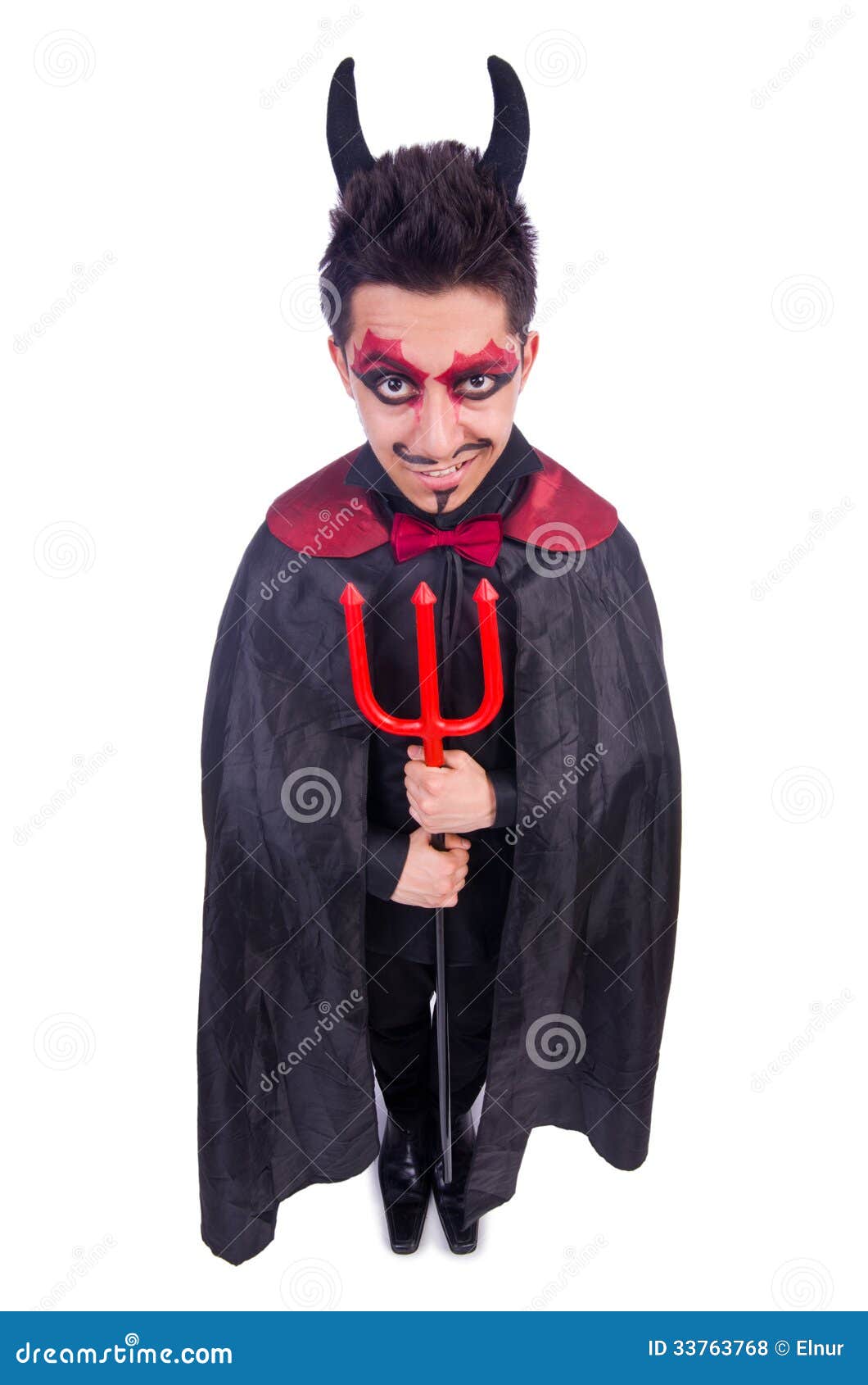 Man in devil costume stock photo. Image of religion, hell - 33763768