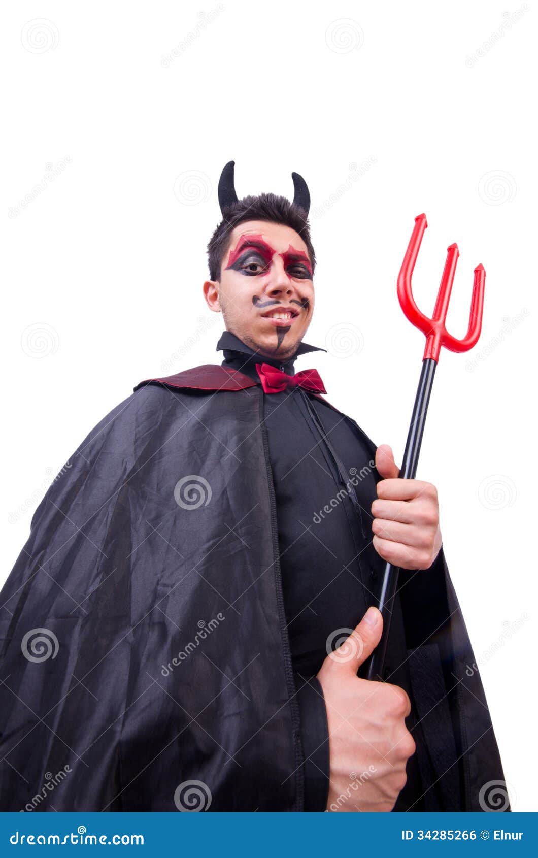 Man in devil costume stock photo. Image of beautiful - 34285266