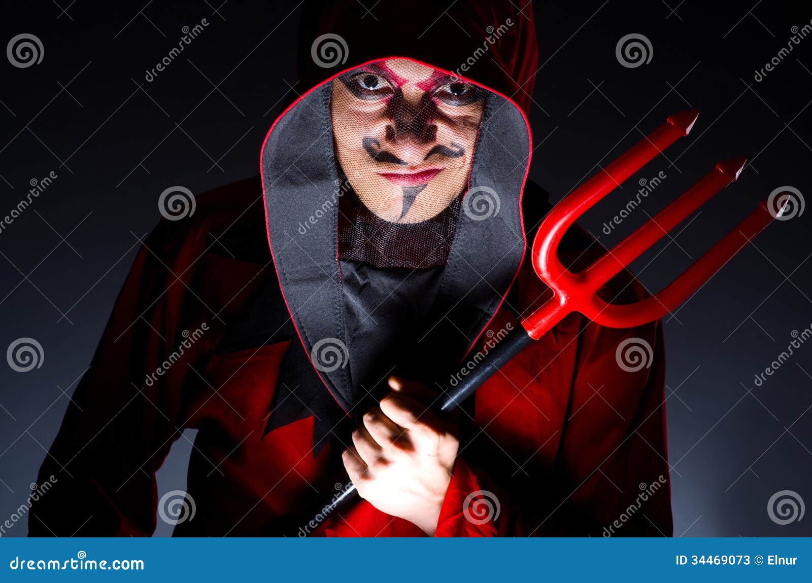 Man in devil costume stock image. Image of halloween - 34469073